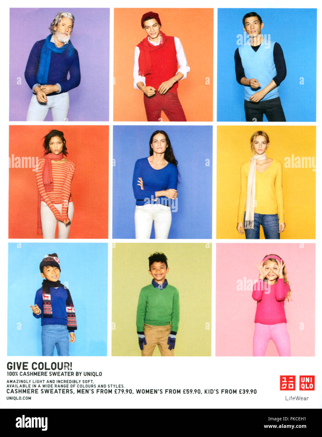 2010s UK Uniqlo Magazine Advert Stock Photo - Alamy