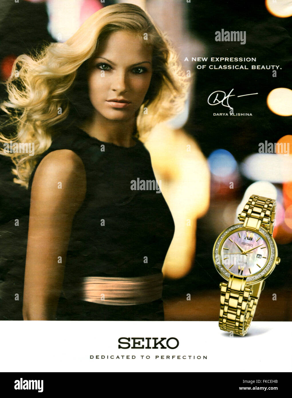 2010s UK Seiko Magazine Advert Stock Photo - Alamy