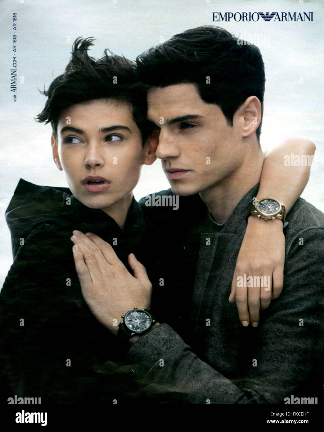 2010s UK Emporio Armani Magazine Advert Stock Photo - Alamy