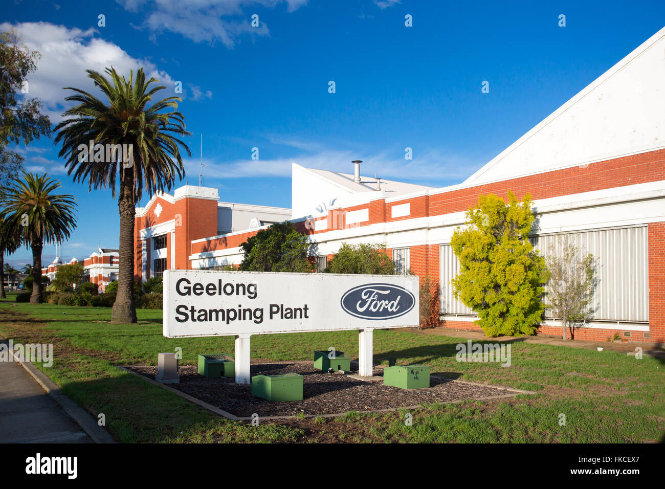 GEELONG, AUSTRALIA - JAN 31 2016: Ford's factory in Geelong before ...