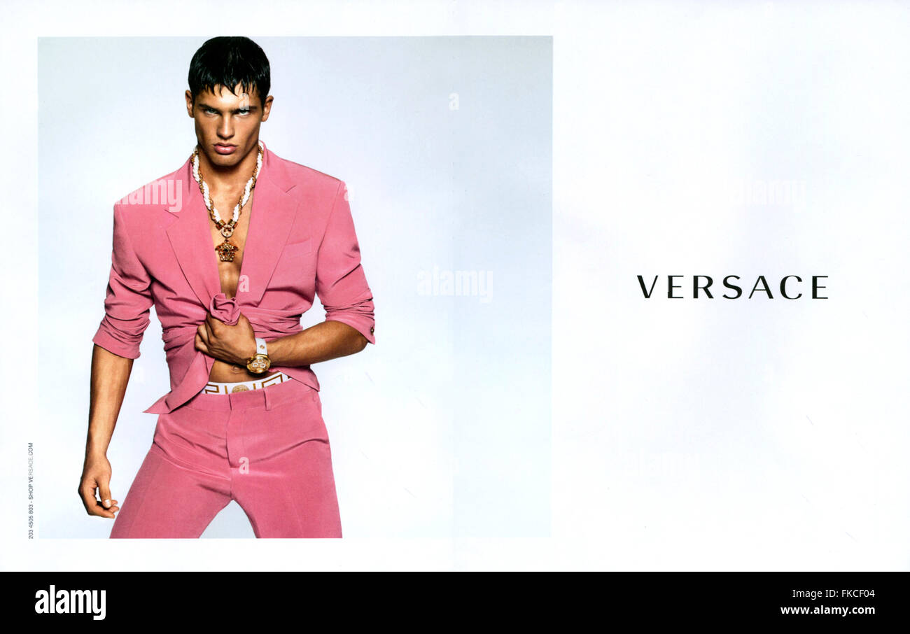 2010s UK Versace Magazine Advert Stock Photo - Alamy