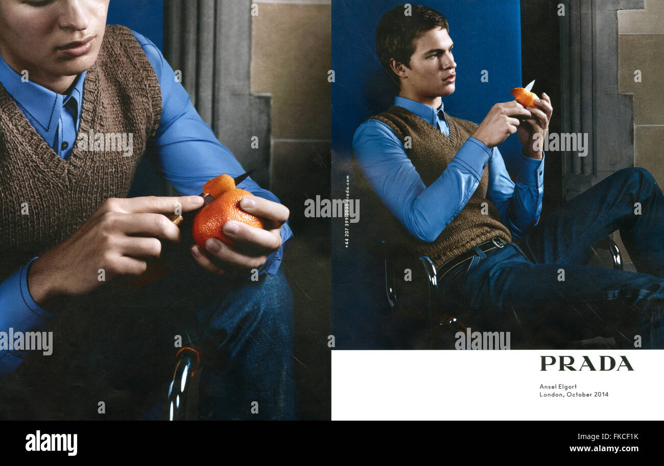 2010s UK Prada Magazine Advert Stock Photo - Alamy