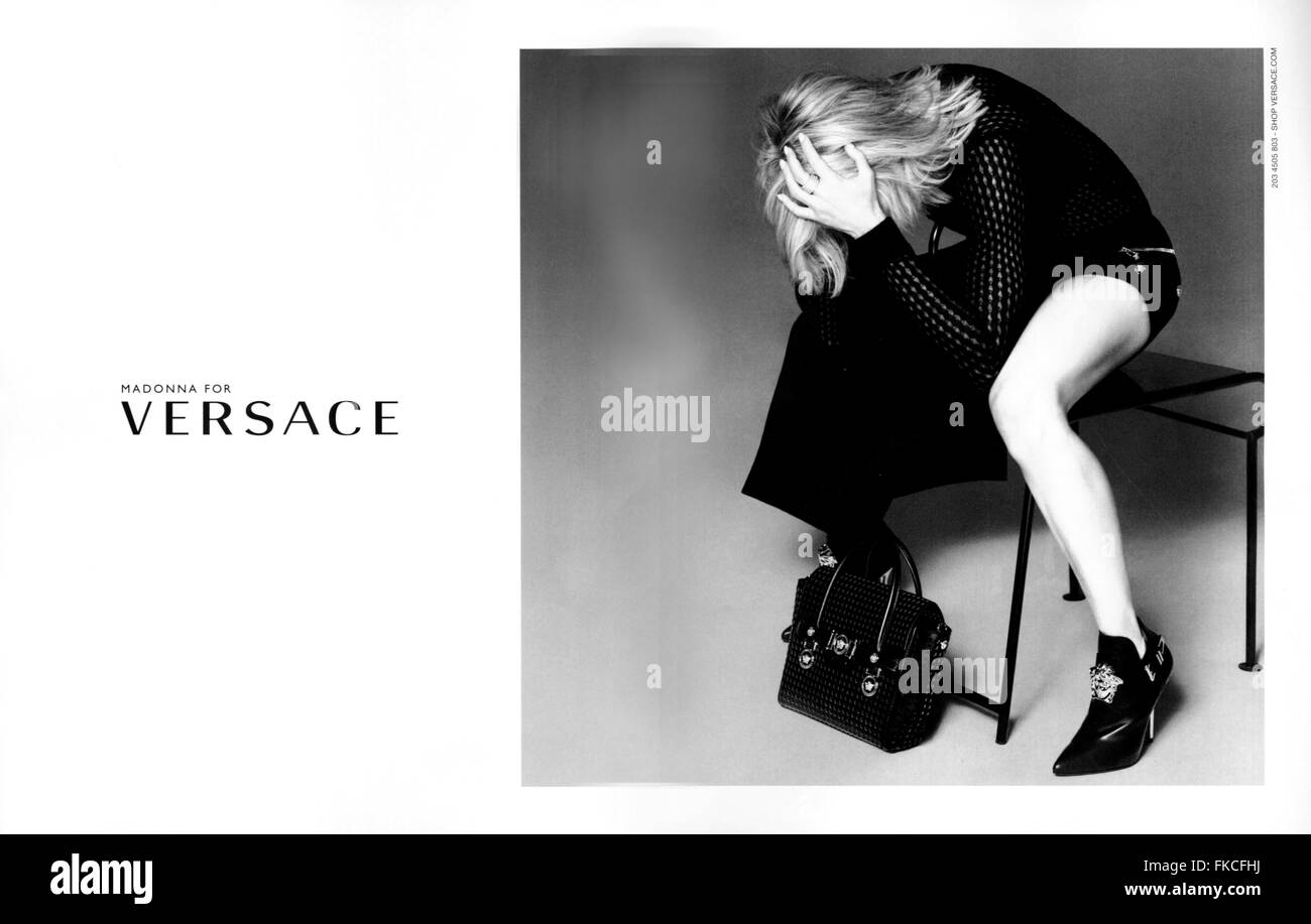 2010s UK Versace Magazine Advert Stock Photo - Alamy