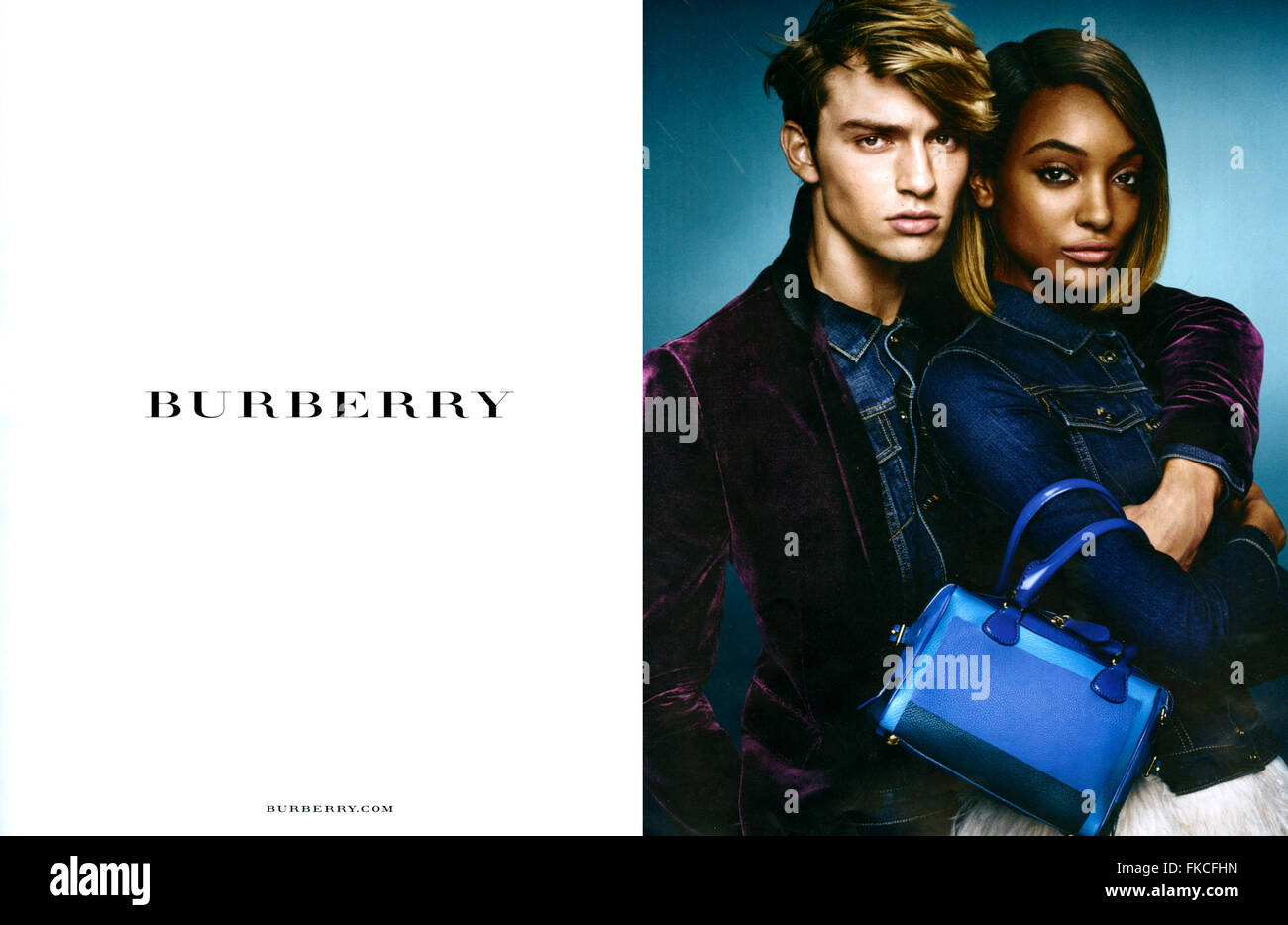 2010s UK Burberry Magazine Advert Stock Photo - Alamy