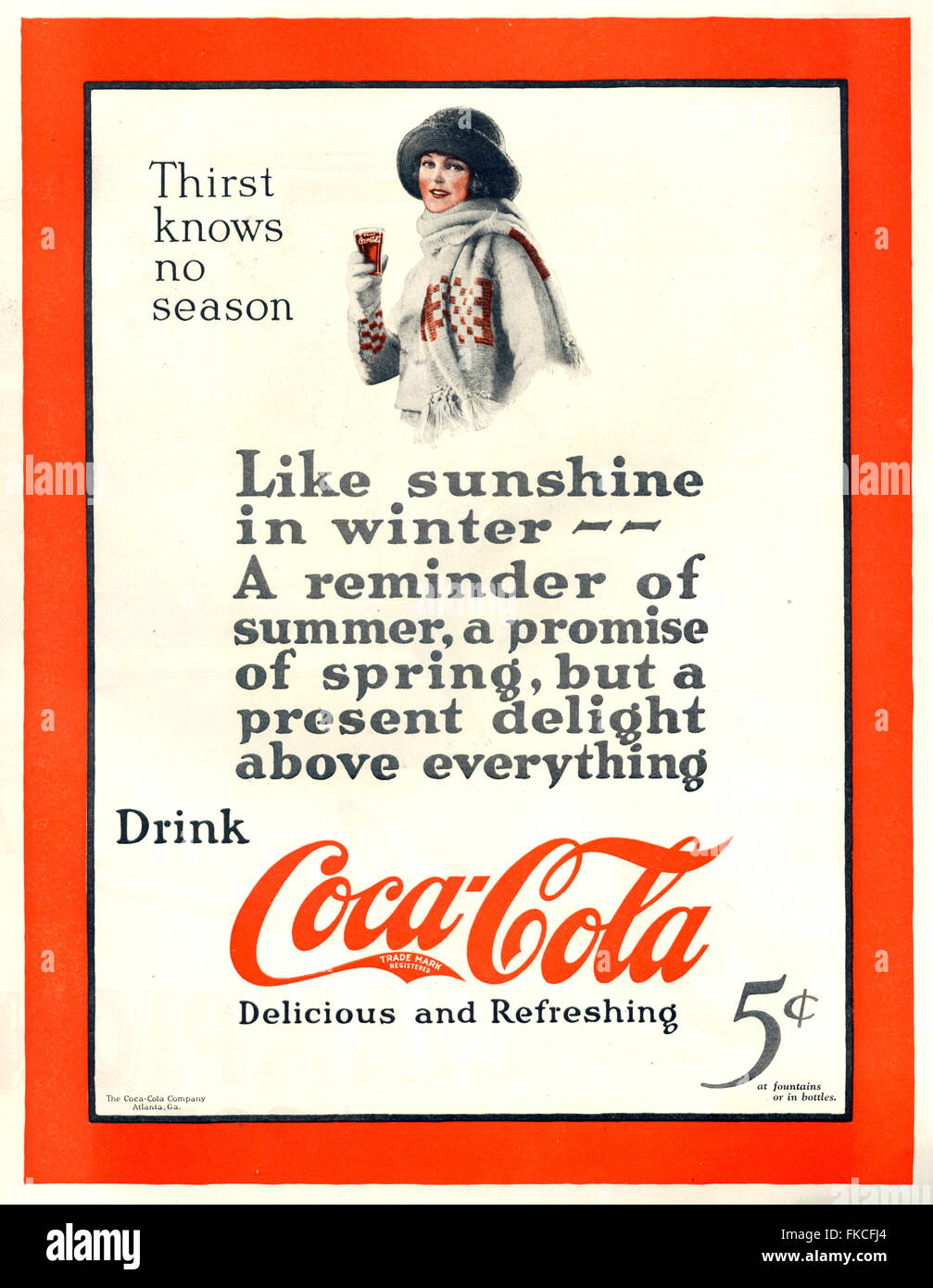 1920s advert coca cola hi-res stock photography and images - Alamy