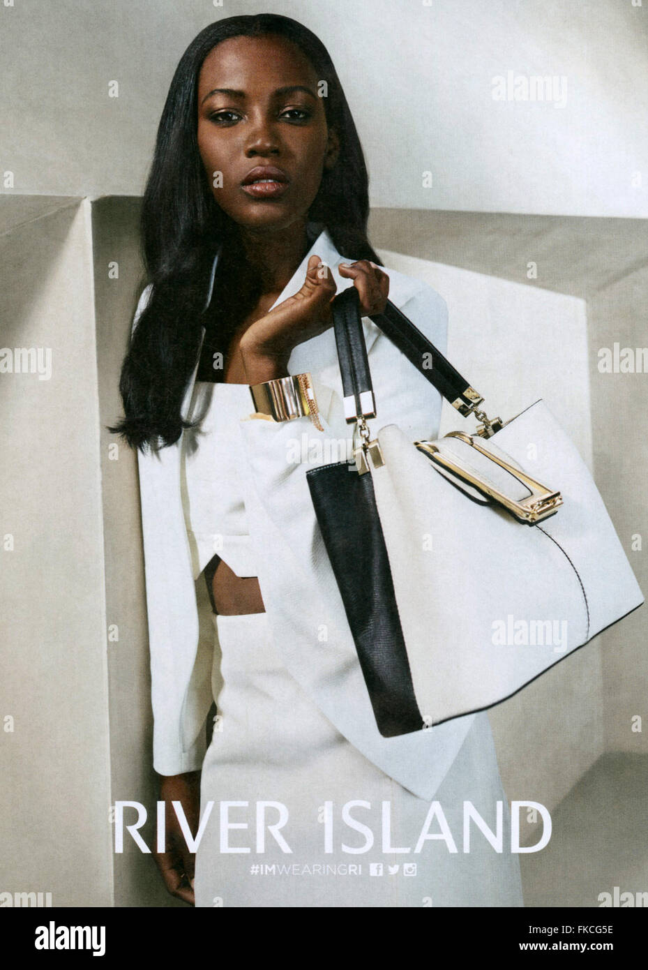 2010s UK River Island Magazine Advert Stock Photo - Alamy