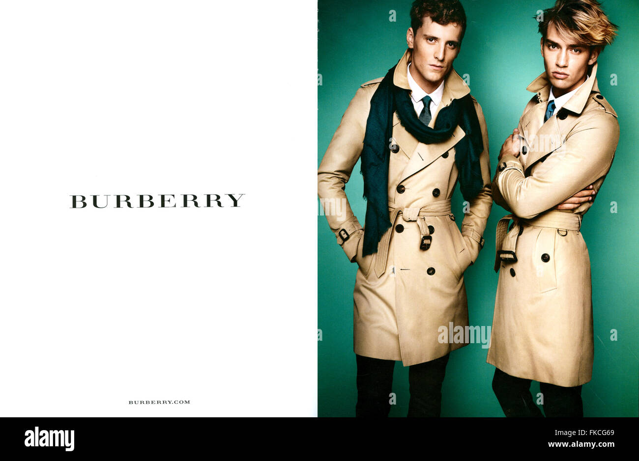 2010s UK Burberry Magazine Advert Stock Photo - Alamy