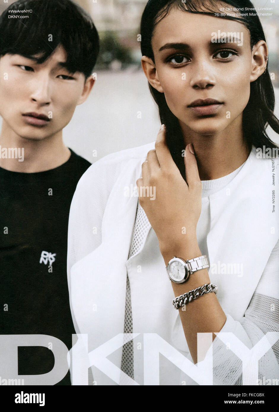 2010s UK DKNY Magazine Advert Stock Photo - Alamy
