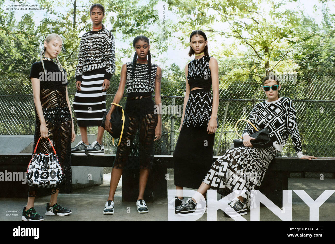 2010s UK DKNY Magazine Advert Stock Photo - Alamy