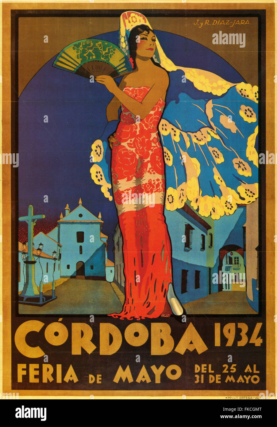 1930s Spain Cordoba Poster Stock Photo - Alamy