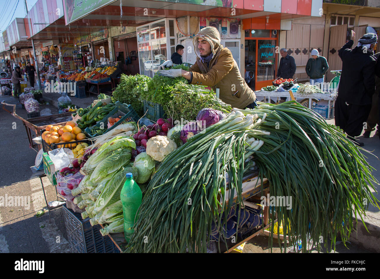 street vendor in Sulaymaniyah, Northern Iraq vegetable, vegetables ...
