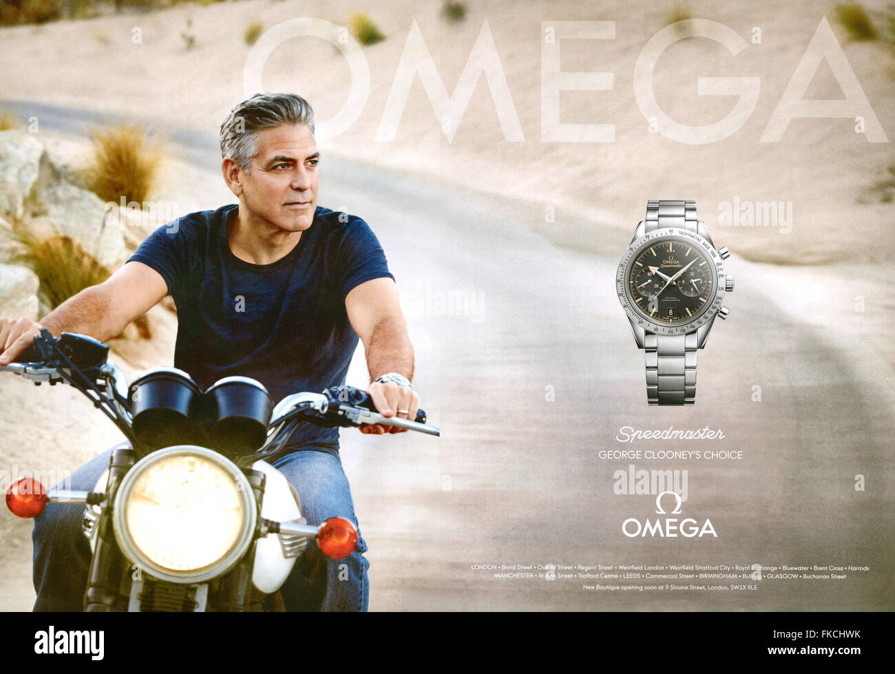 2010s UK Omega Magazine Advert Stock Photo - Alamy