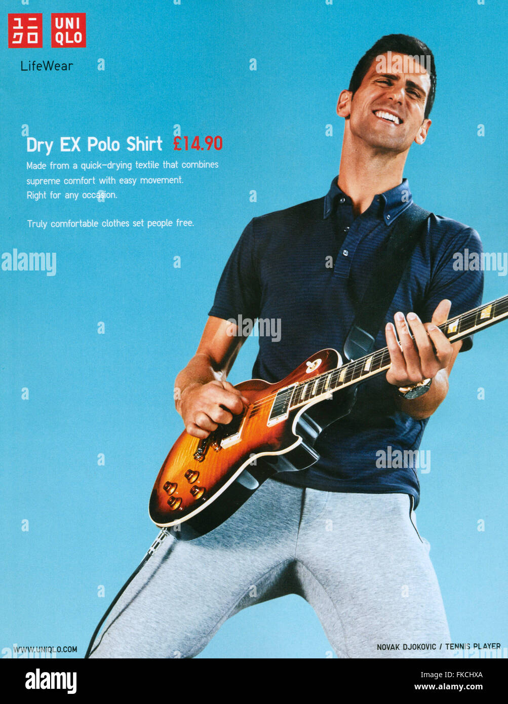 2010s UK Uniqlo Magazine Advert Stock Photo - Alamy
