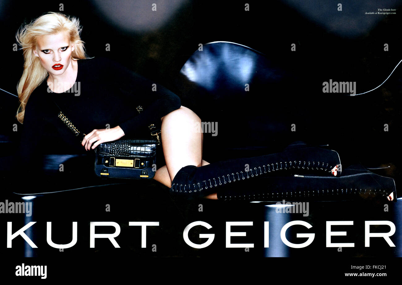 2010s UK Kurt Geiger Magazine Advert Stock Photo - Alamy