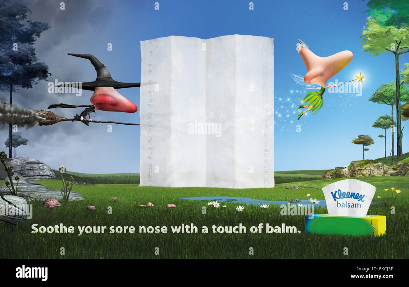 2010s UK Kleenex Magazine Advert Stock Photo - Alamy