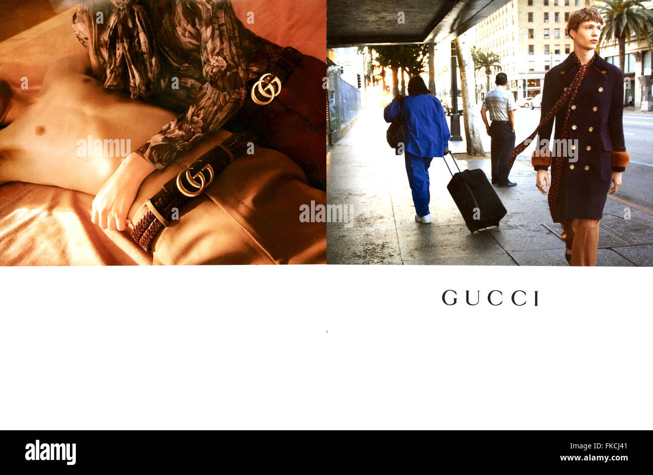 2010s UK Gucci Magazine Advert Stock Photo - Alamy