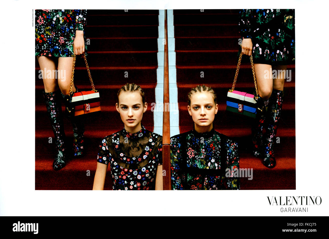 2010s UK Valentino Magazine Advert Stock Photo - Alamy