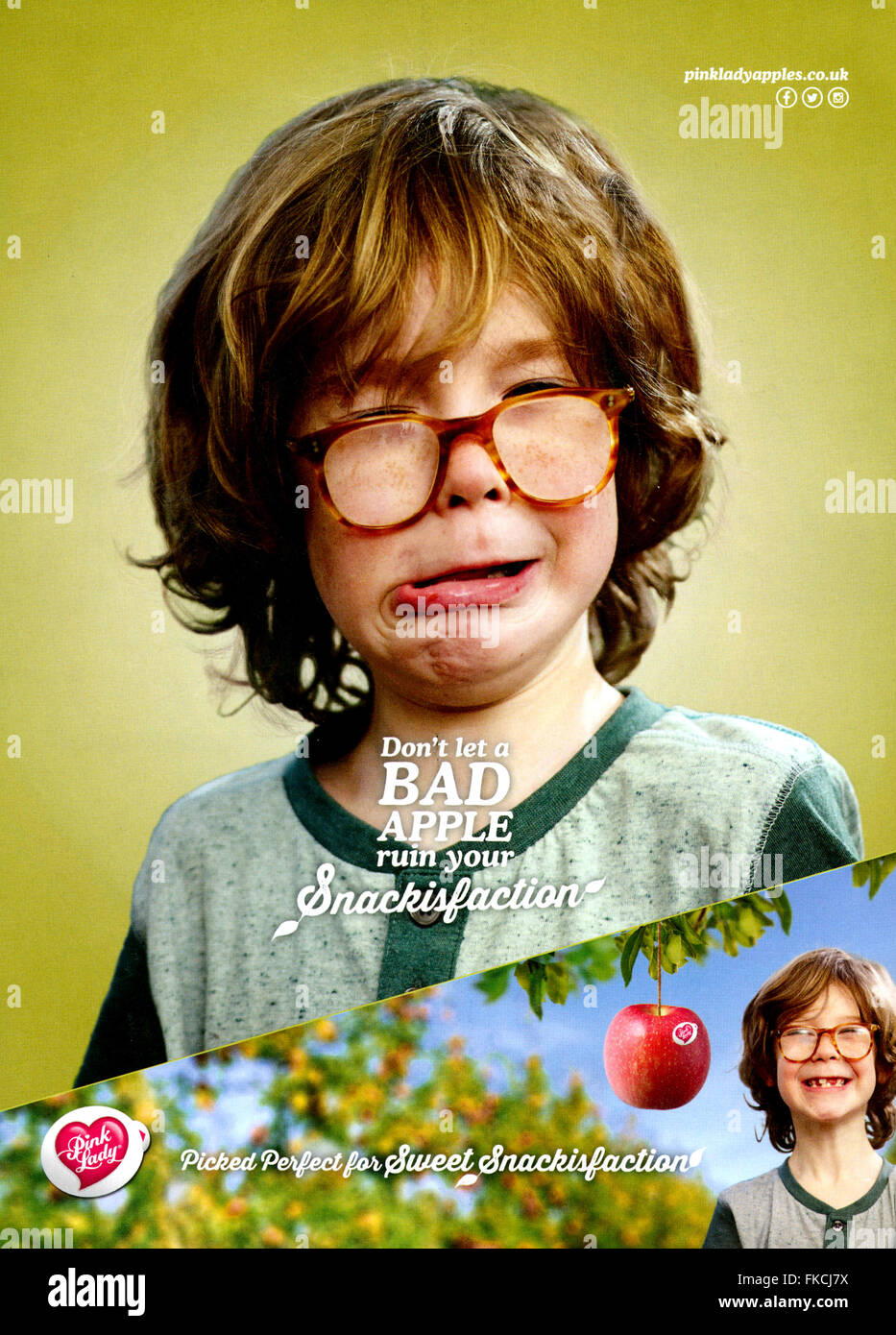 2010s UK Pink Lady Magazine Advert Stock Photo - Alamy