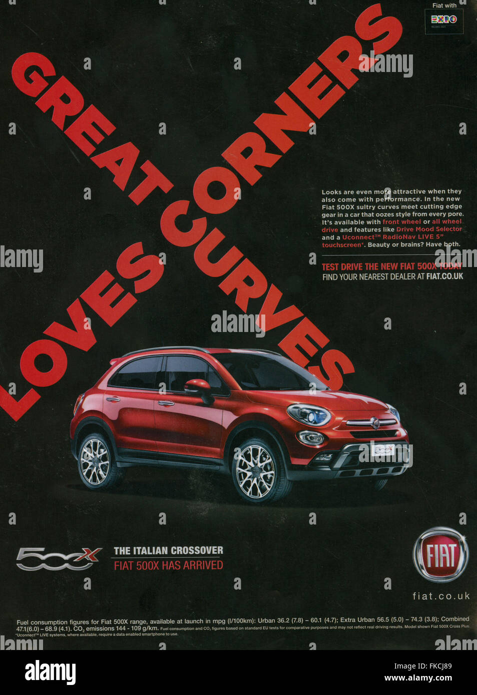 2010s UK Fiat Magazine Advert Stock Photo - Alamy