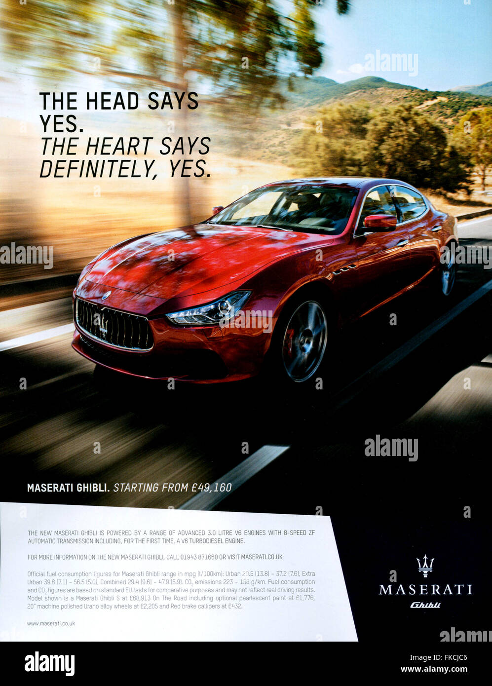 2010s UK Maserati Magazine Advert Stock Photo - Alamy