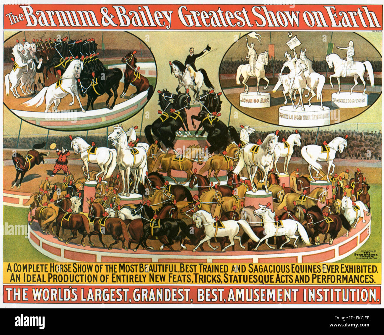 1910s USA Barnum & Bailey Poster Stock Photo - Alamy