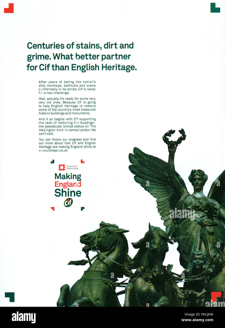 2010s UK Cif Magazine Advert Stock Photo - Alamy