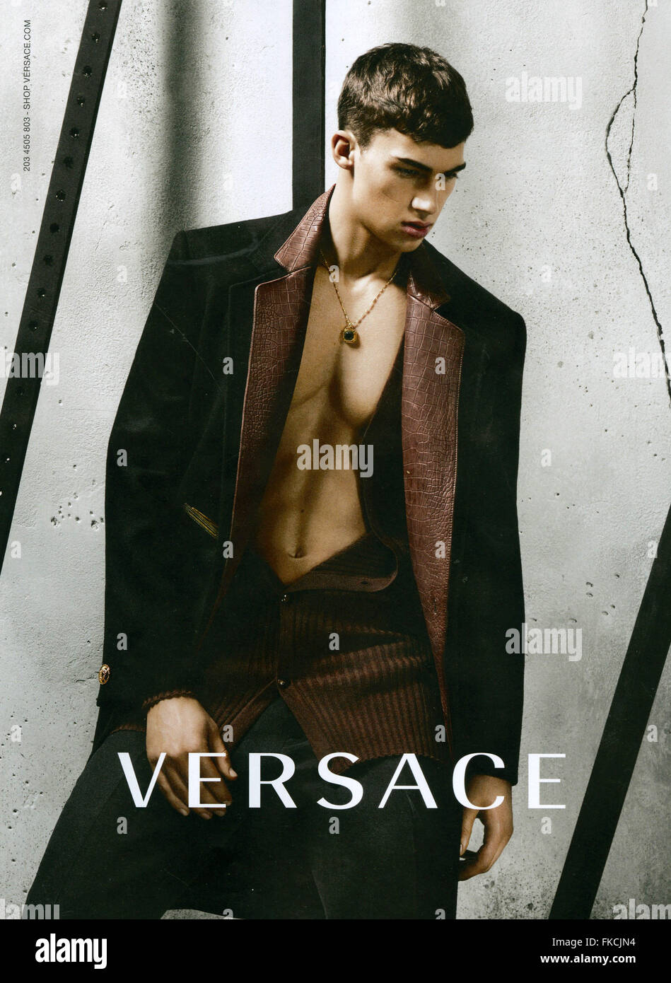 2010s UK Versace Magazine Advert Stock Photo - Alamy
