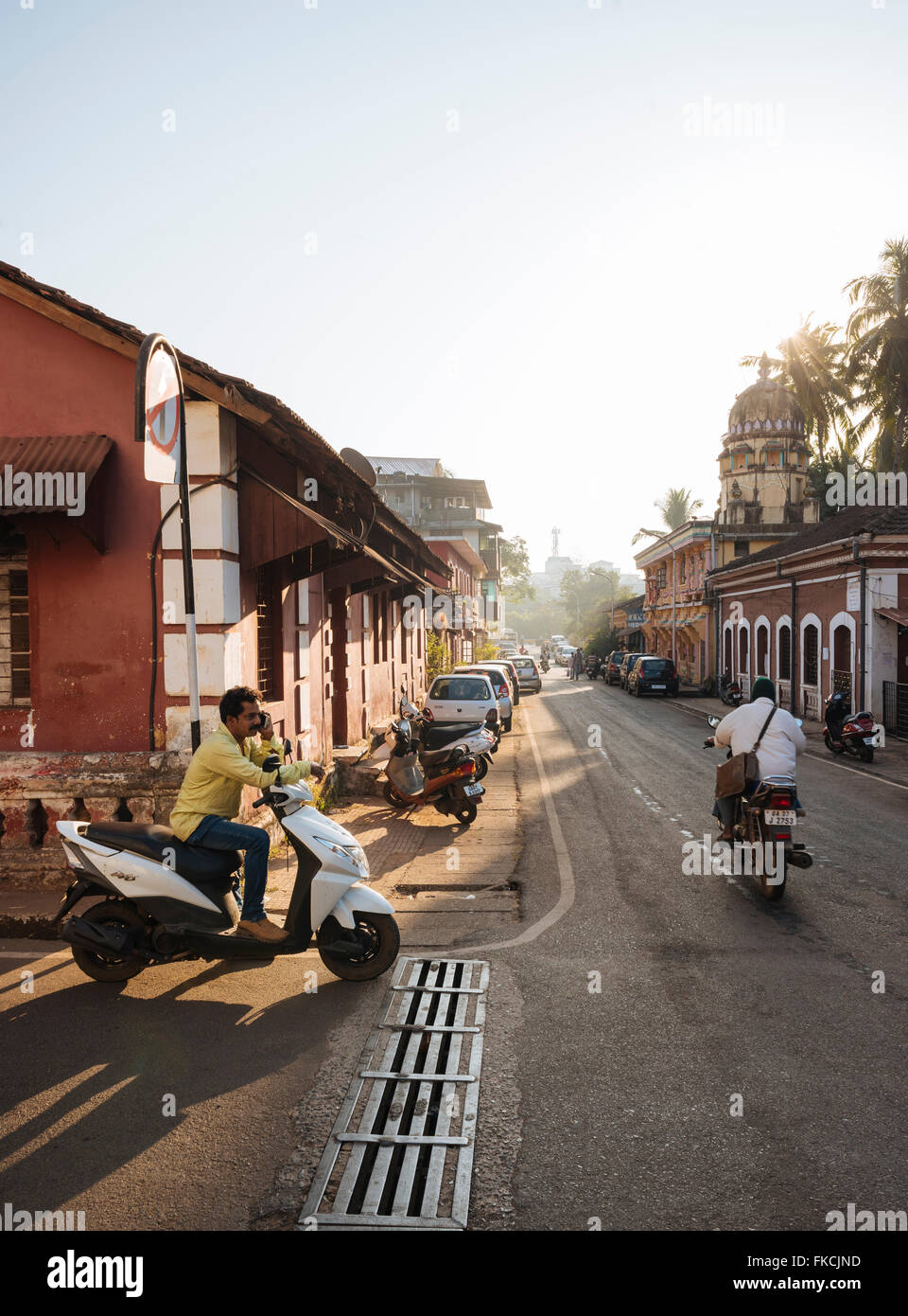 Street scene, Panjim, Goa, India Stock Photo - Alamy