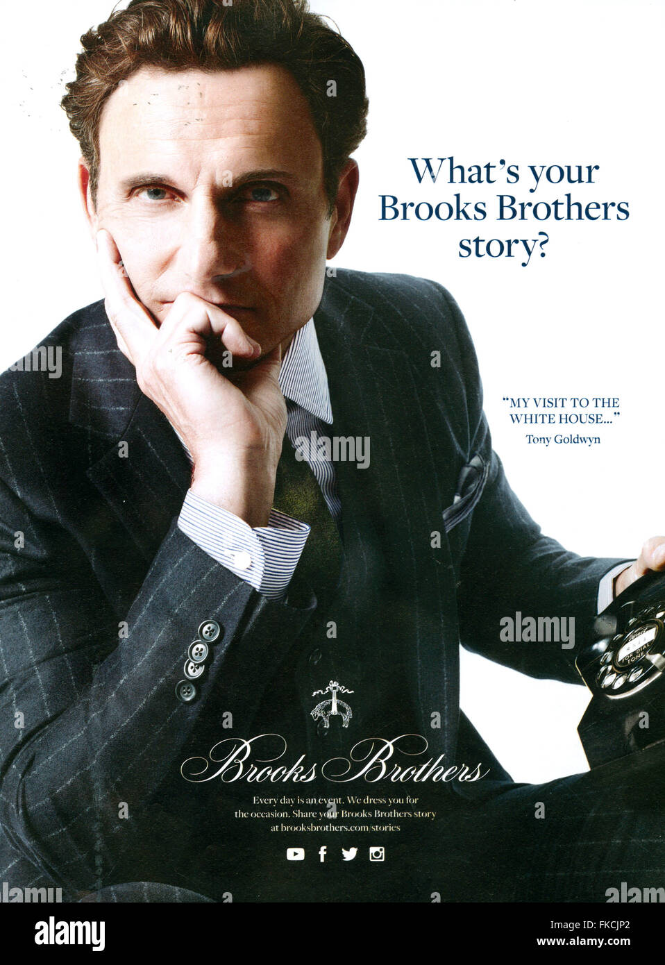2010s UK Brooks Brothers Magazine Advert Stock Photo - Alamy