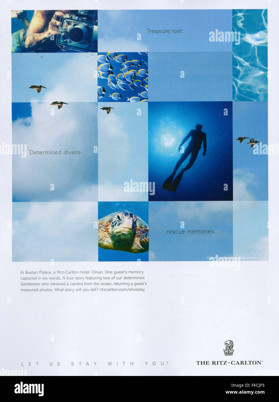 2010s UK The Ritz-Carlton Magazine Advert Stock Photo - Alamy