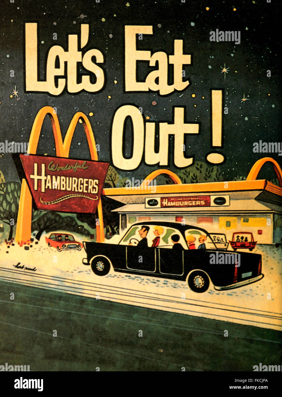 1960s UK Mcdonalds Magazine Advert Stock Photo - Alamy