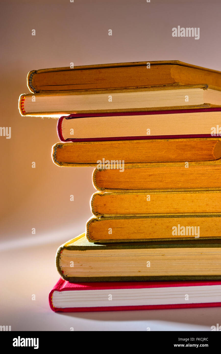 Stack of books Stock Photo - Alamy