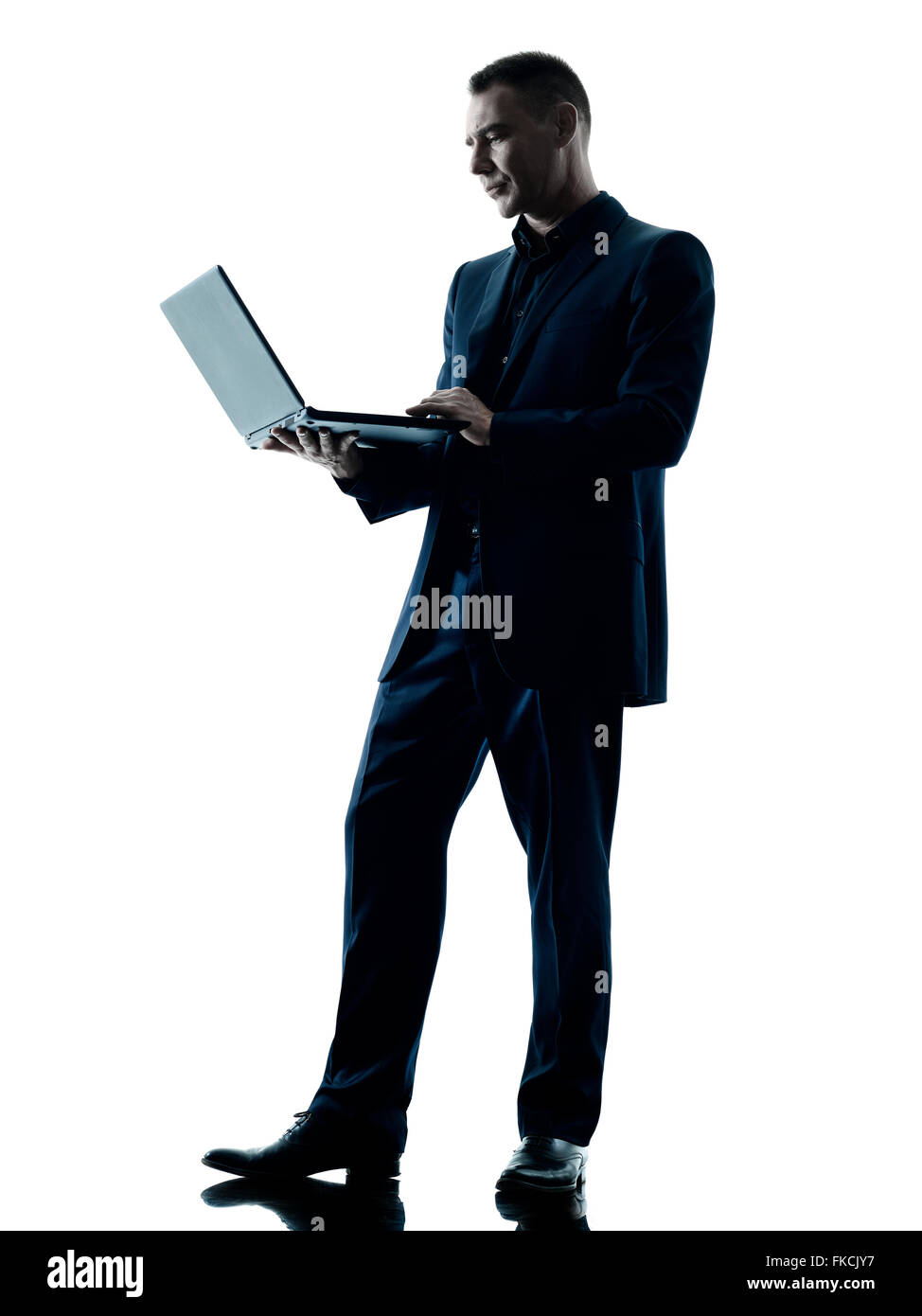 Back of man computer Cut Out Stock Images & Pictures - Alamy