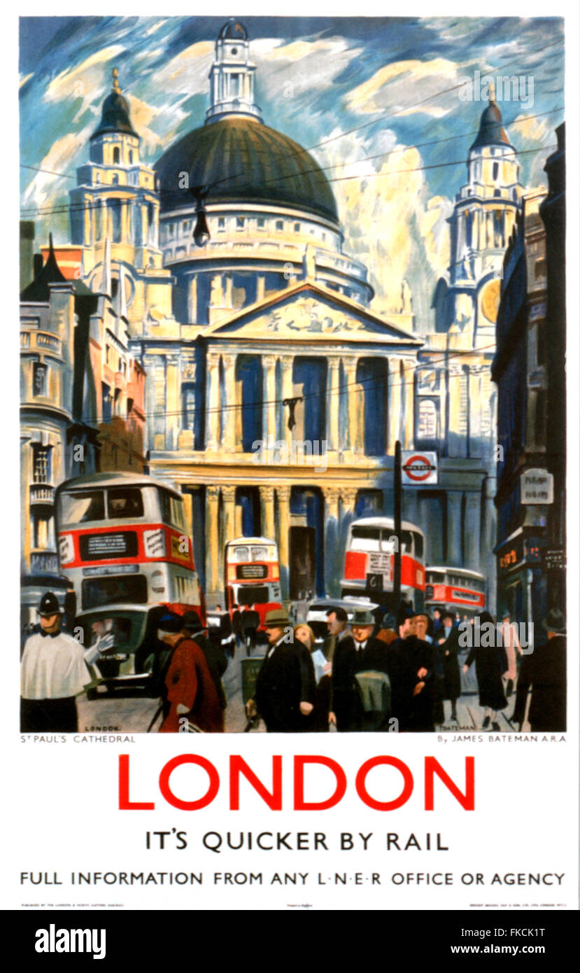 London st pauls cathedral 1930s hi-res stock photography and images - Alamy