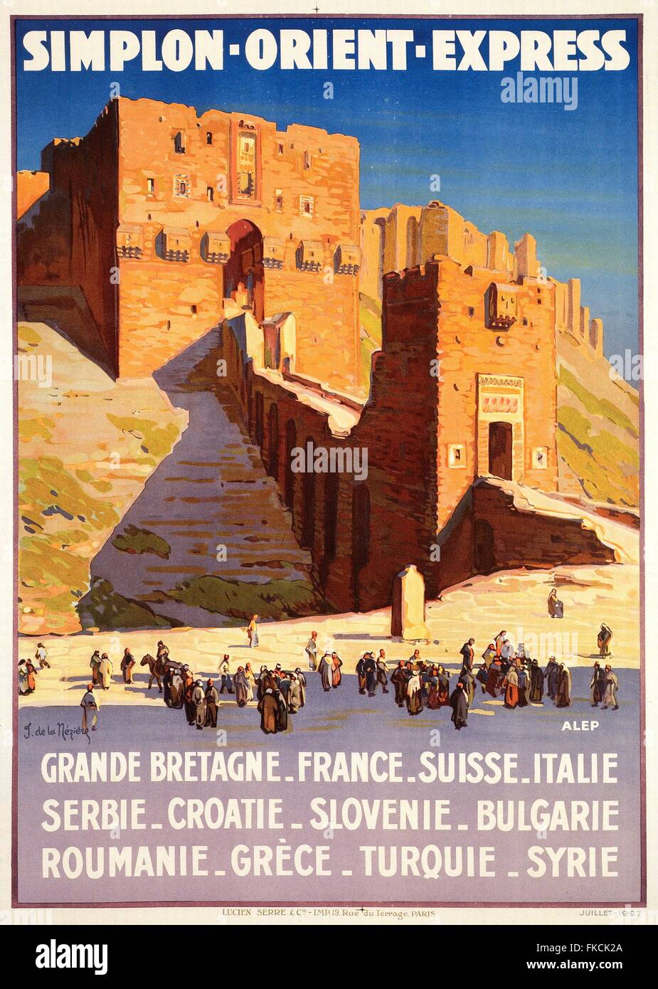 Orient express poster hi-res stock photography and images - Alamy