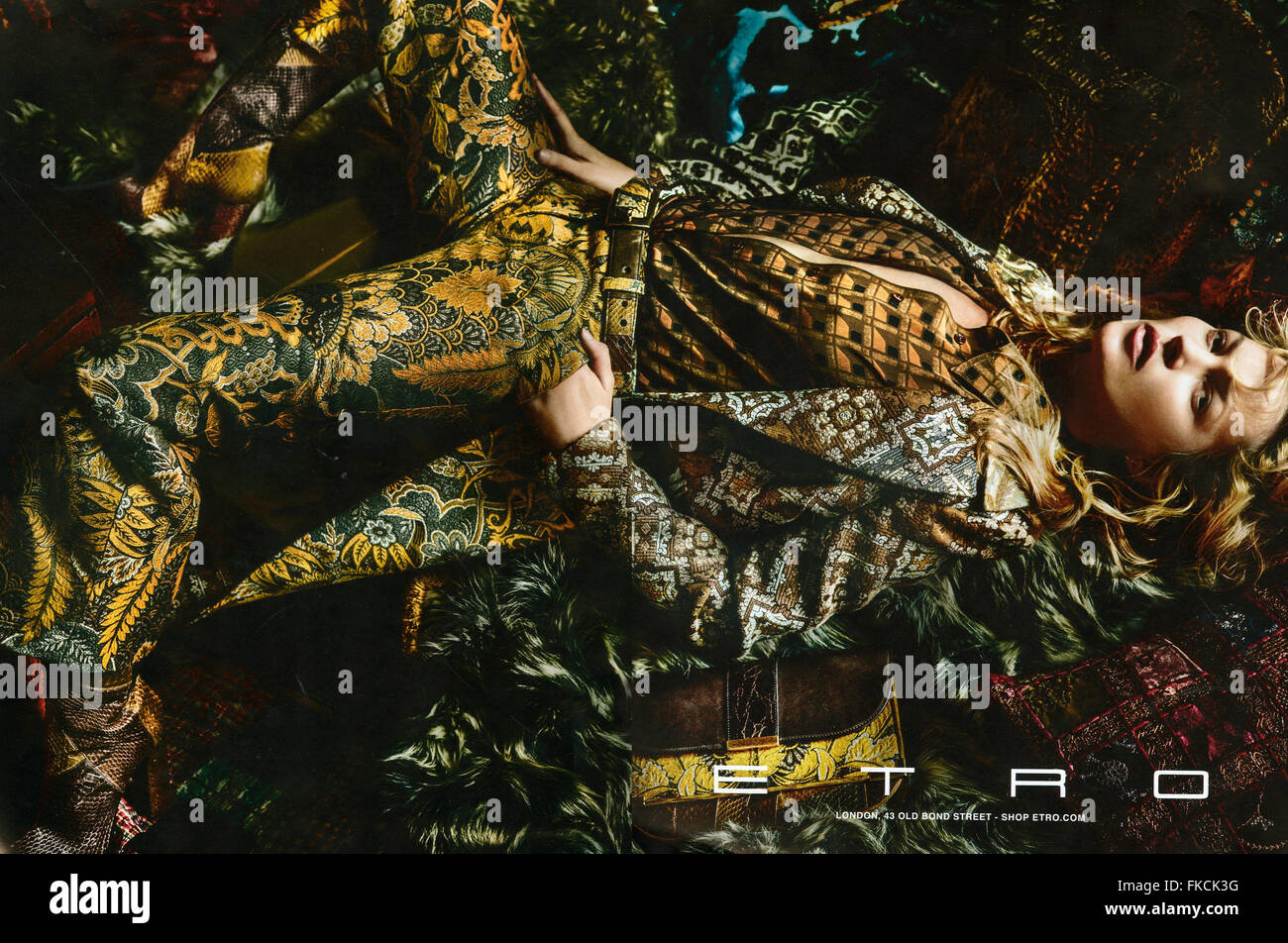 2010s UK Etro Magazine Advert Stock Photo - Alamy