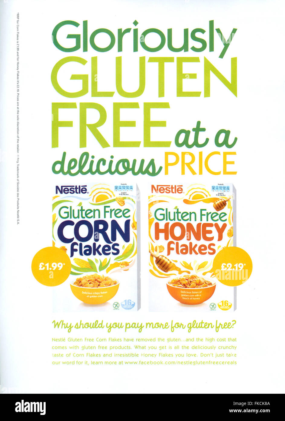 2010s UK Nestle Magazine Advert Stock Photo - Alamy