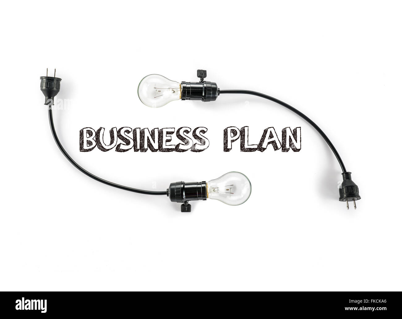 business plan phrase and light bulb, hand writing, Marketing Success ...