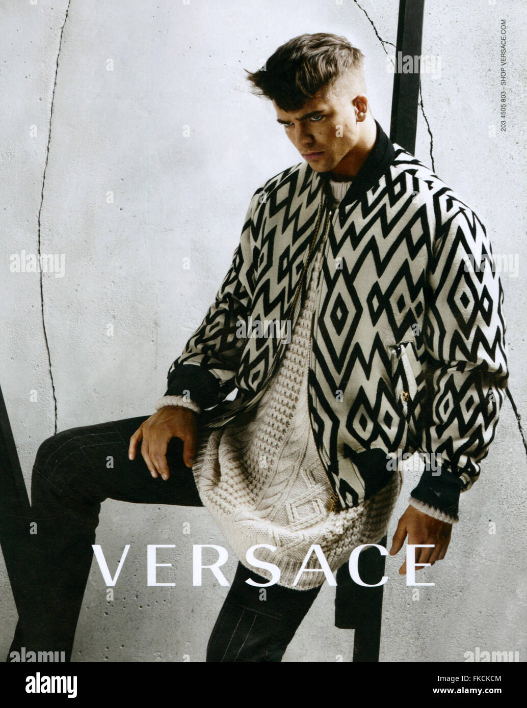 2010s UK Versace Magazine Advert Stock Photo - Alamy