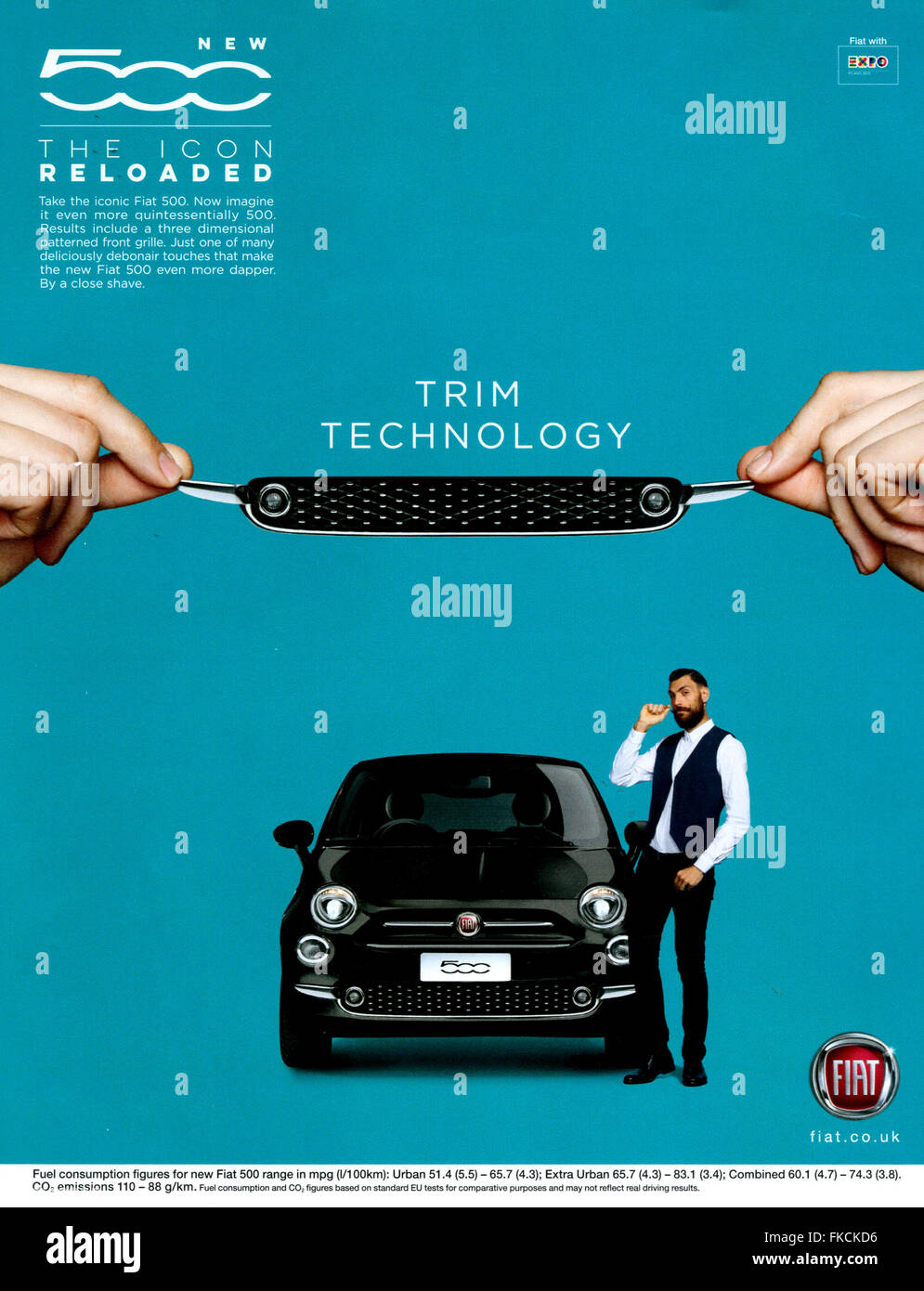 2010s UK Fiat Magazine Advert Stock Photo - Alamy