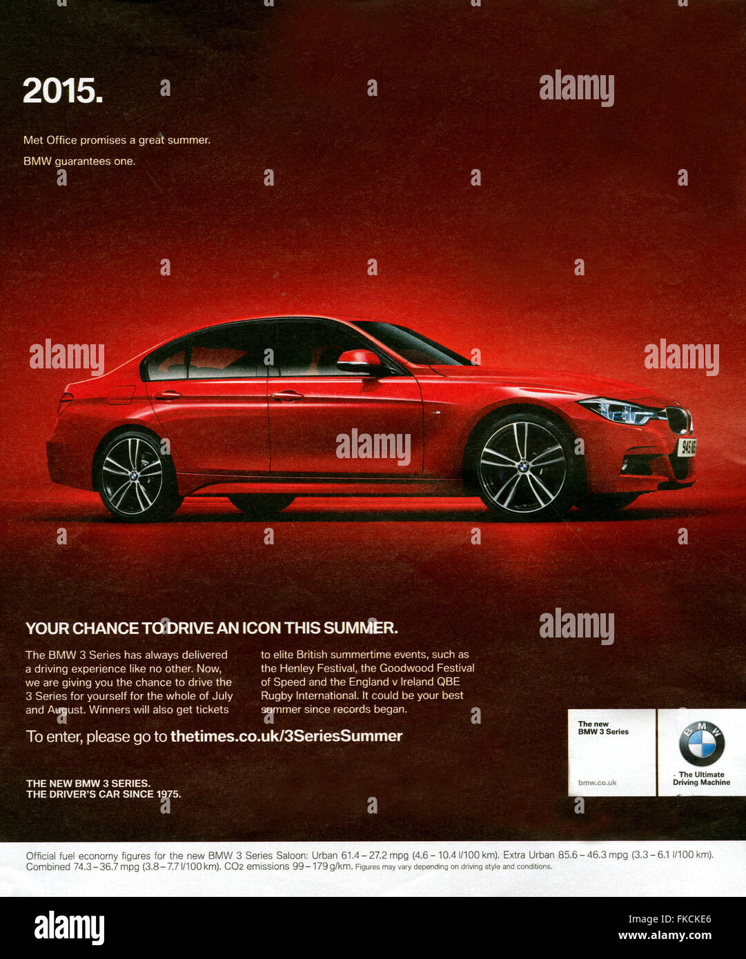 2010s UK BMW Magazine Advert Stock Photo - Alamy