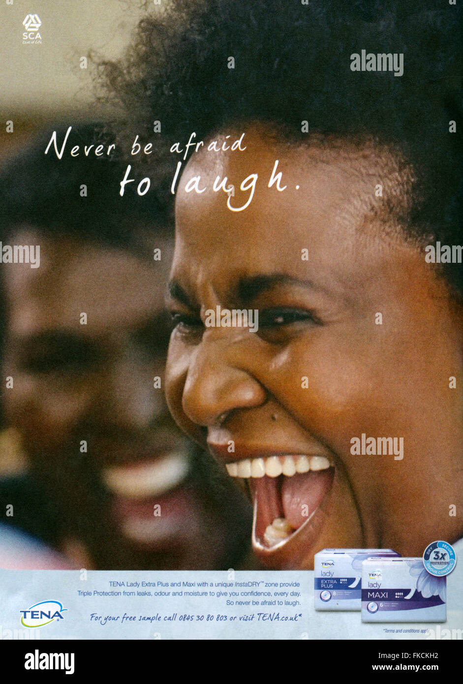 2010s UK Tena Magazine Advert Stock Photo - Alamy