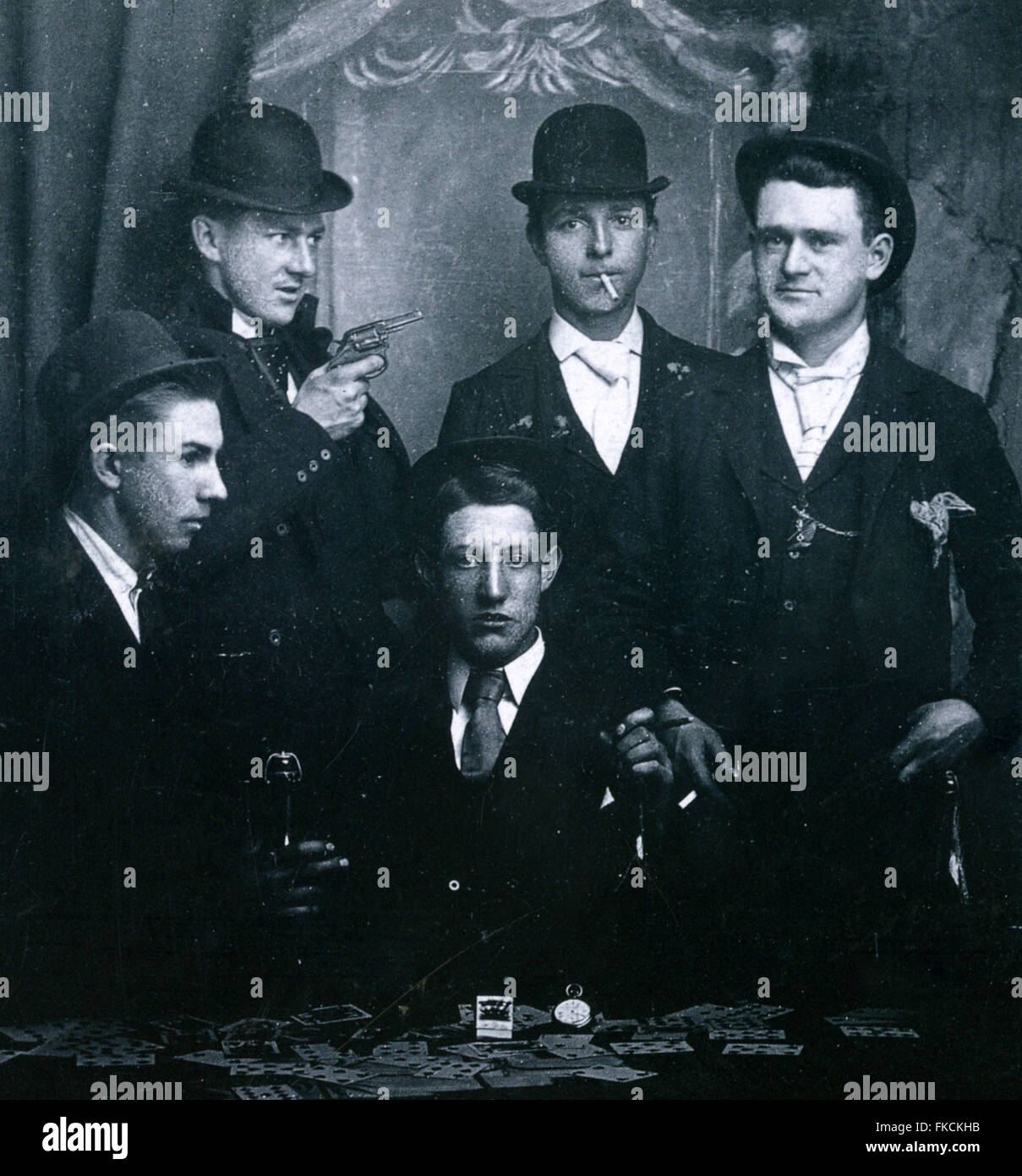 1900s Poker Magazine Plate Stock Photo - Alamy