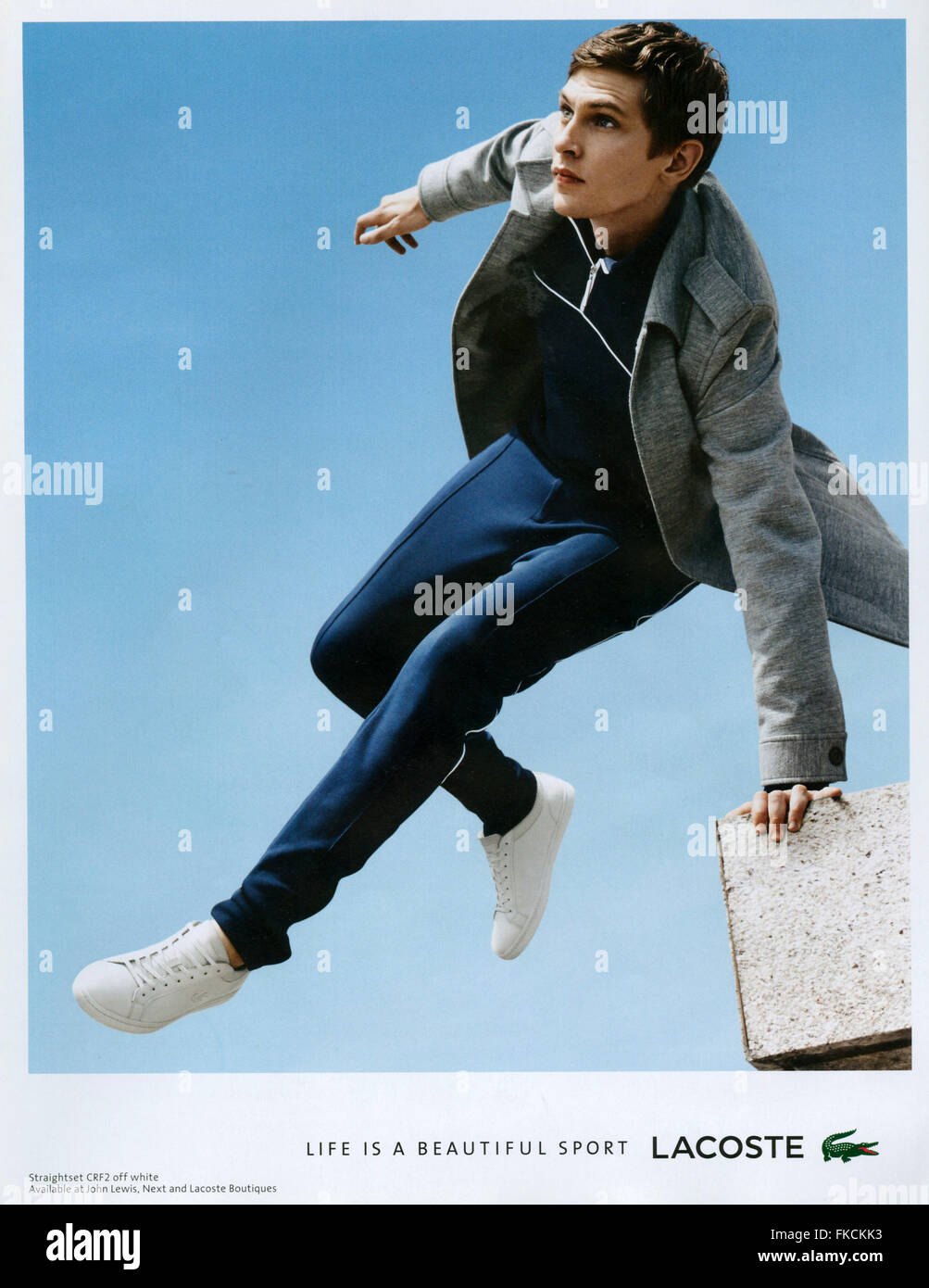 2010s UK Lacoste Magazine Advert Stock Photo - Alamy