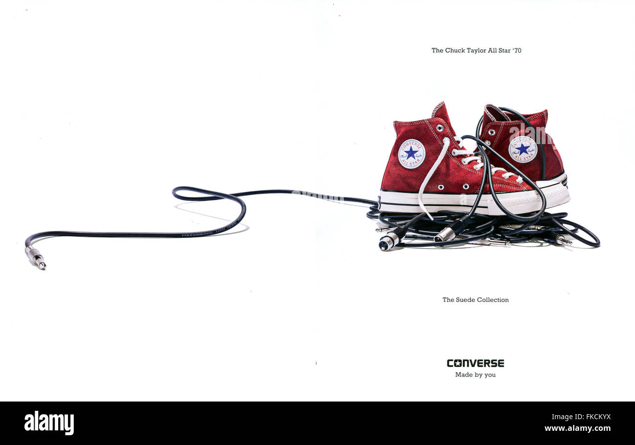 2010s UK Converse Magazine Advert Stock Photo - Alamy