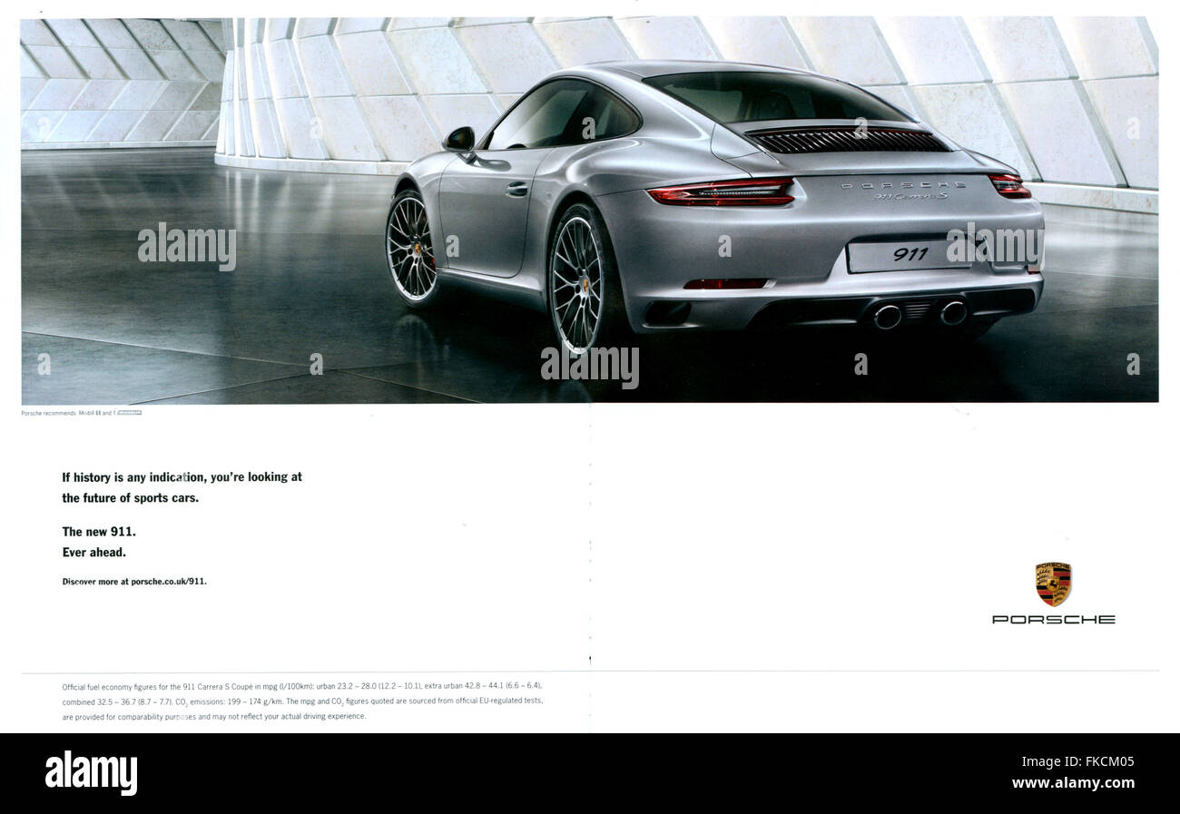 2010s UK Porsche Magazine Advert Stock Photo - Alamy