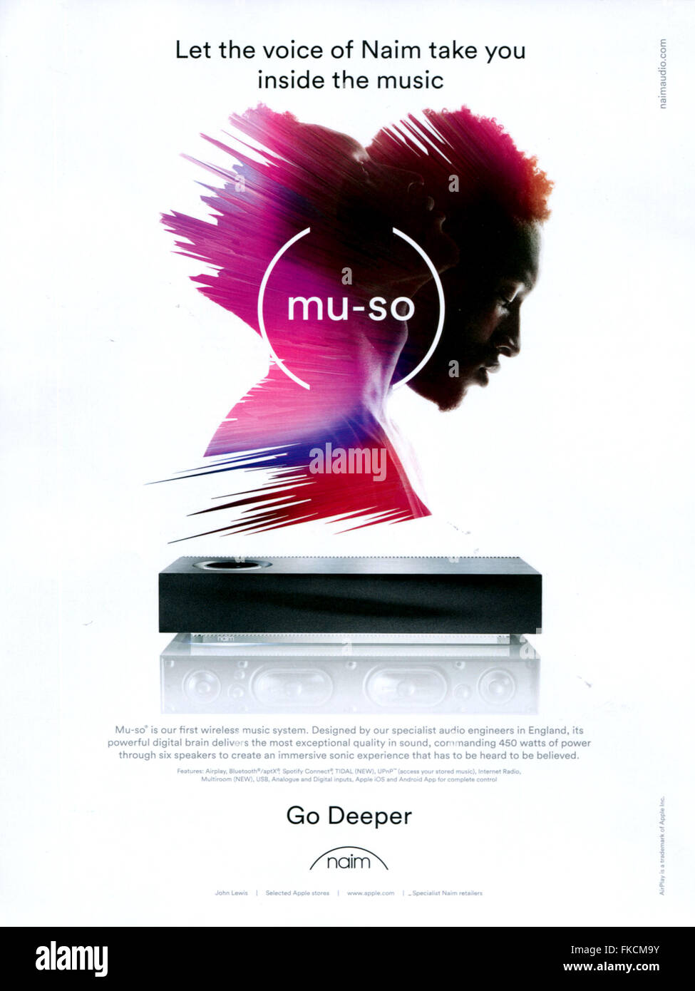 2010s UK Naim Audio Magazine Advert Stock Photo - Alamy