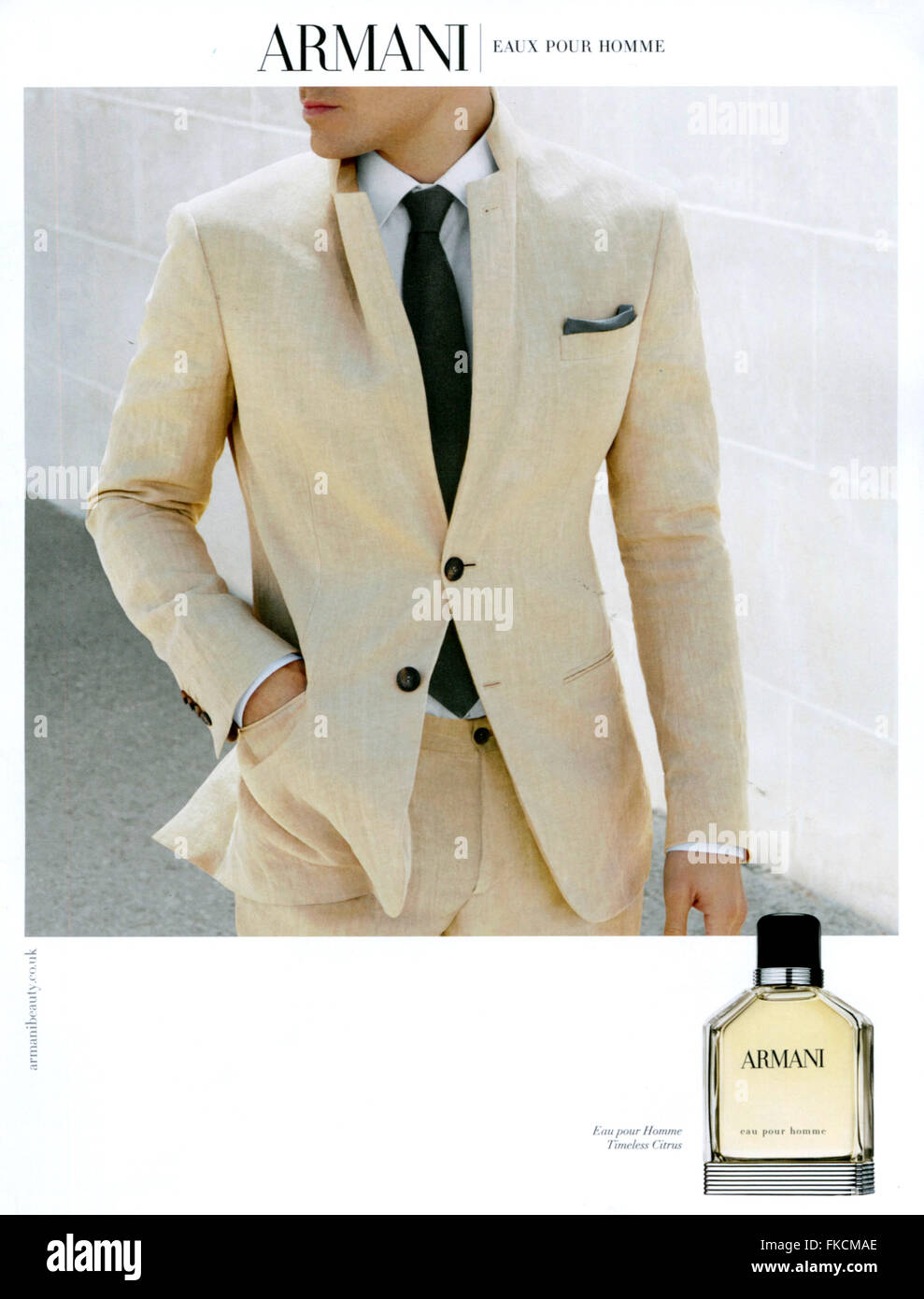 2010s UK Armani Magazine Advert Stock Photo - Alamy