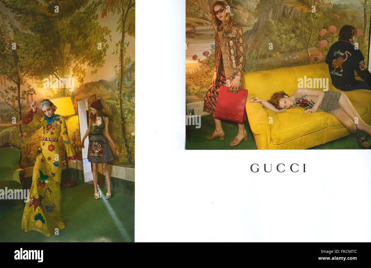2010s UK Gucci Magazine Advert Stock Photo - Alamy