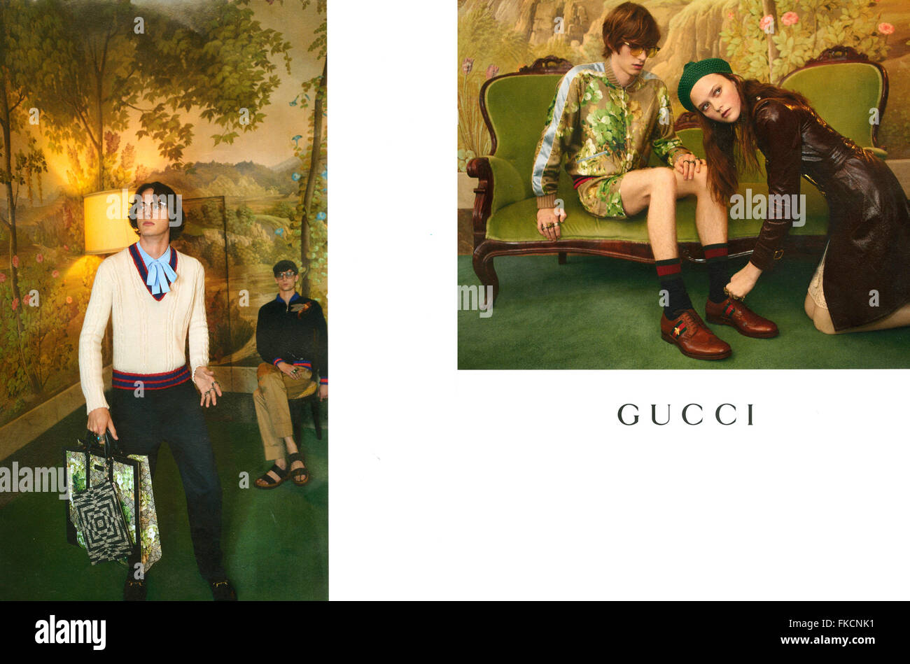 2010s UK Gucci Magazine Advert Stock Photo - Alamy